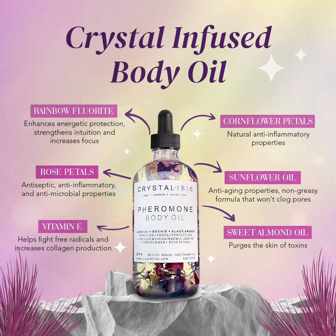 Pheromone Body Oil – Crystal Irie
