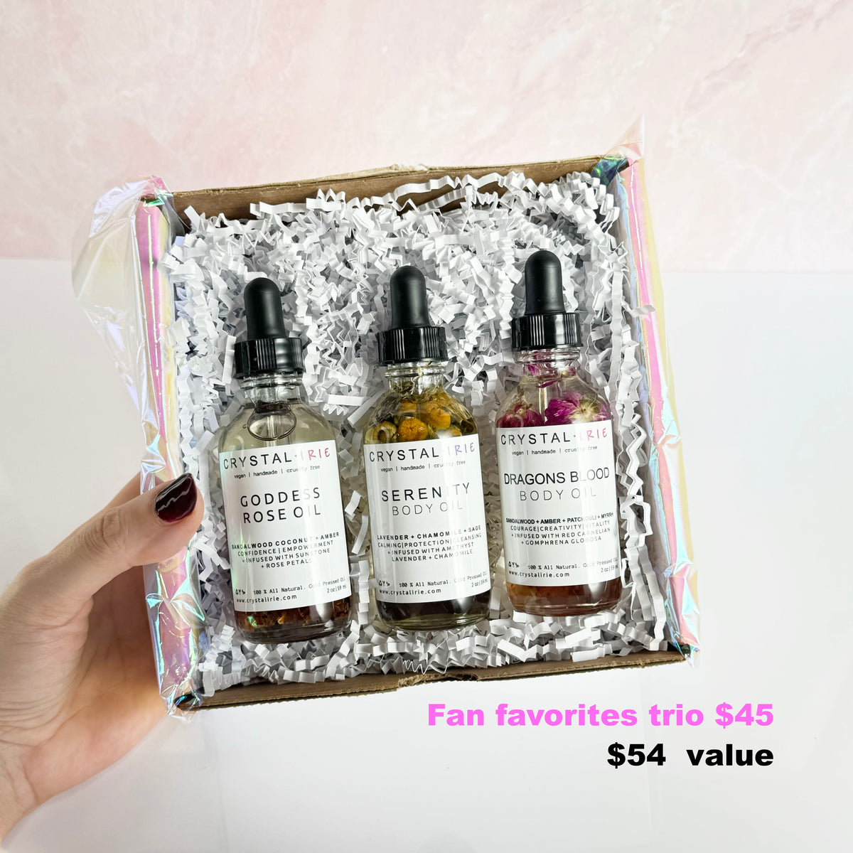 Fan Favorites Mini Body Oil Trio – Crystal Irie